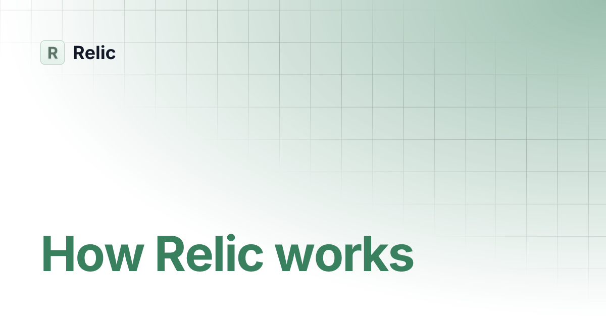 How Relic works | Relic